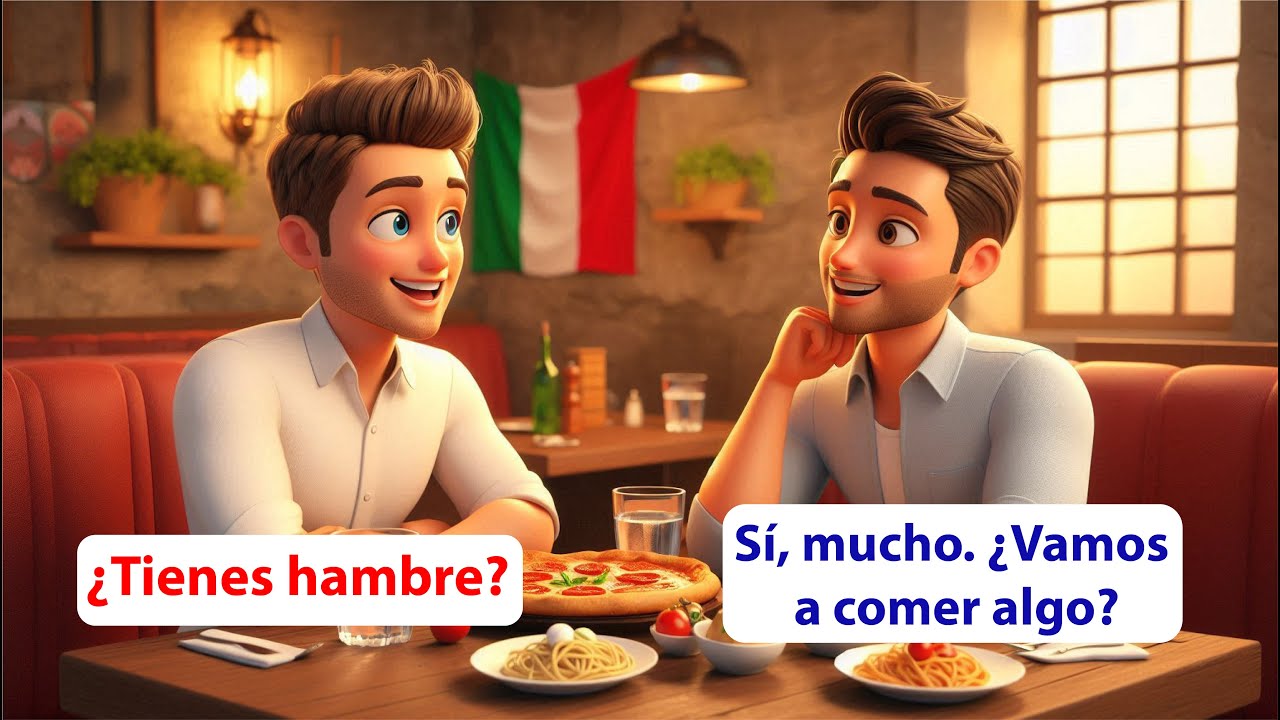 En el restaurante "At the Restaurant – Ordering Food" Spanish & English ...