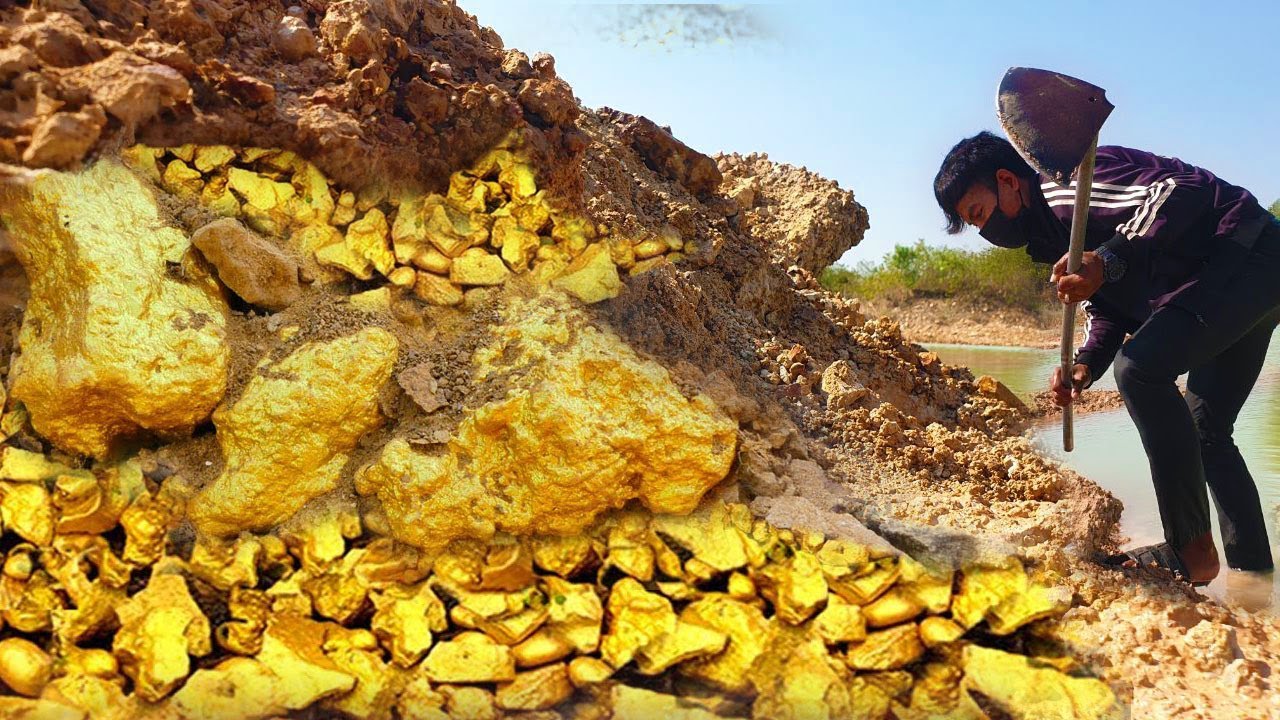 Gold Miner Hunter! Golden Was Hidden Under Ground! Digging for Gold, it ...