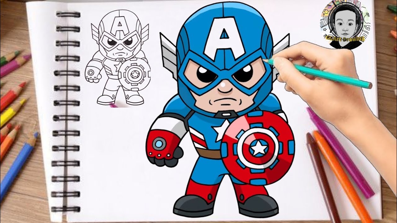 How to Draw Captain America | Marvel Rivals - YouTube