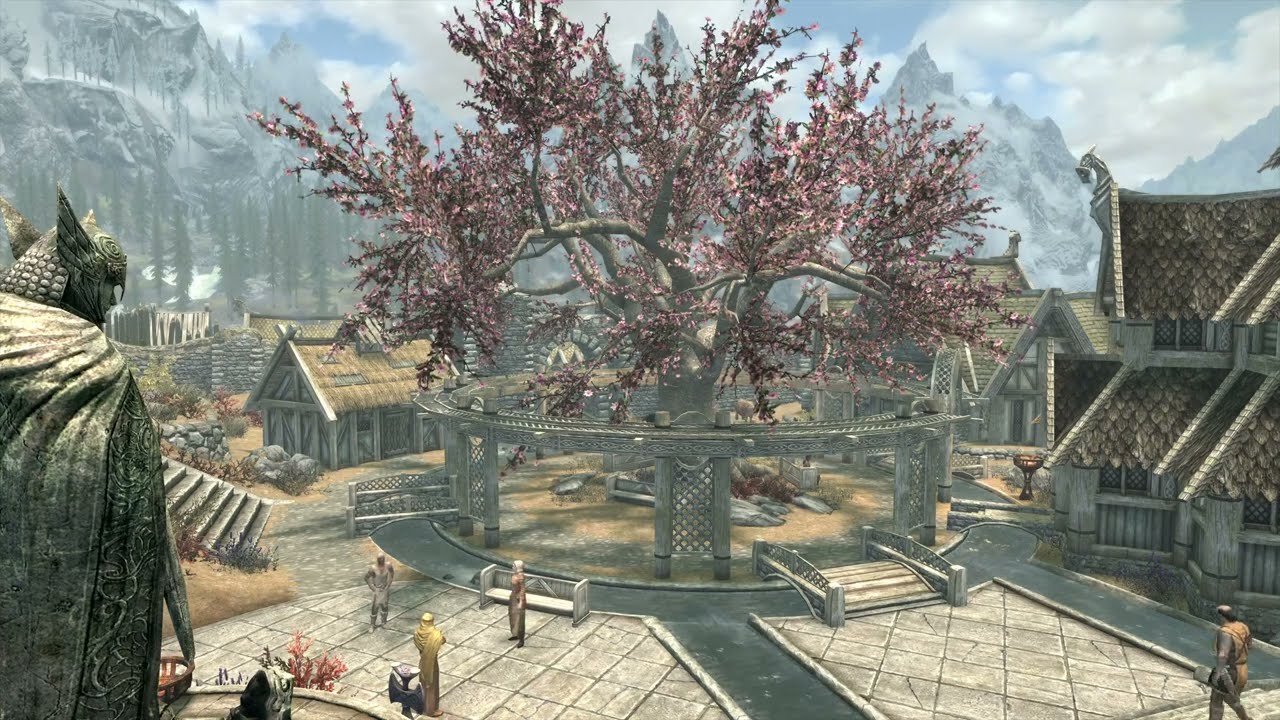 Skyrim Wind District (Ambient + OST) - YouTube