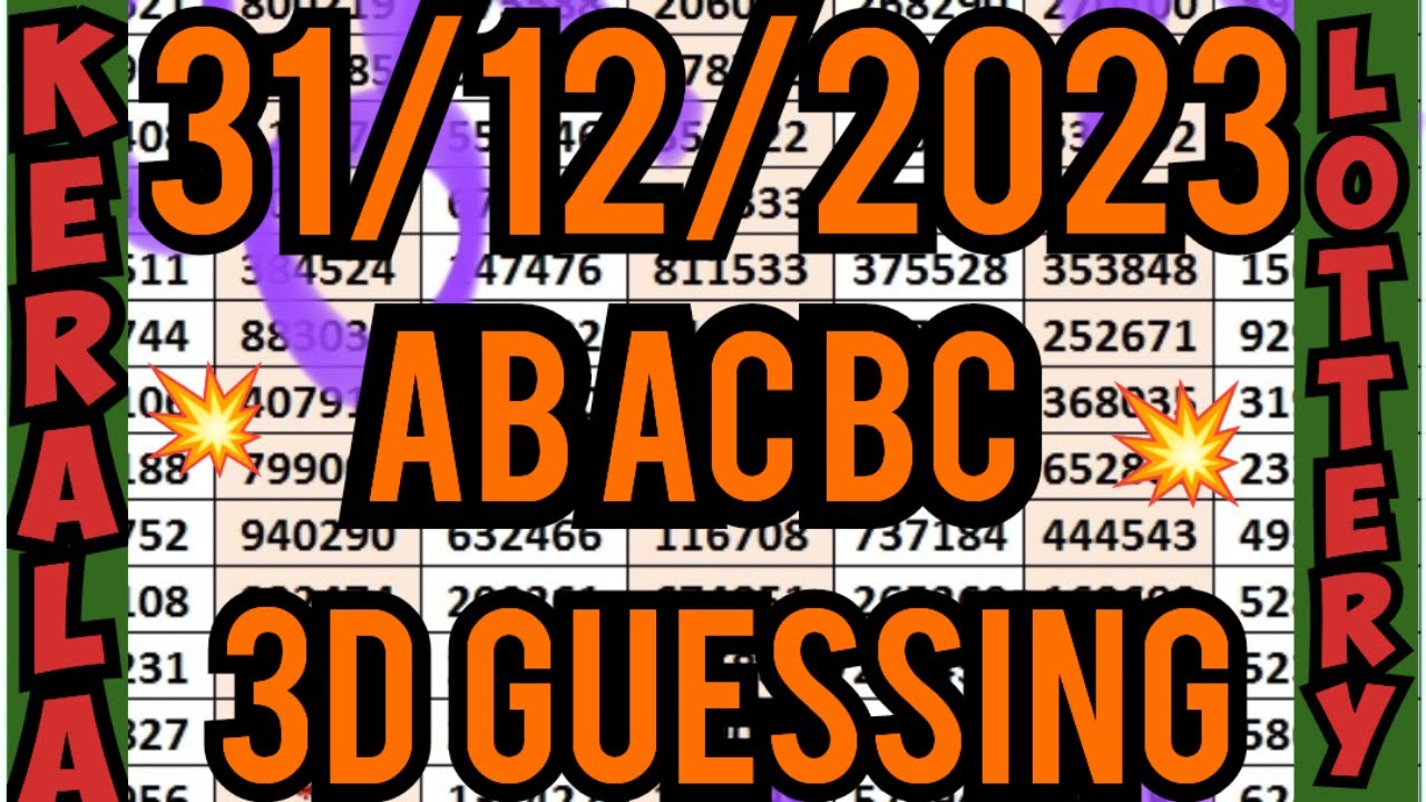 31.12.2023 kerala state lottery winning number tips and trick abc ...