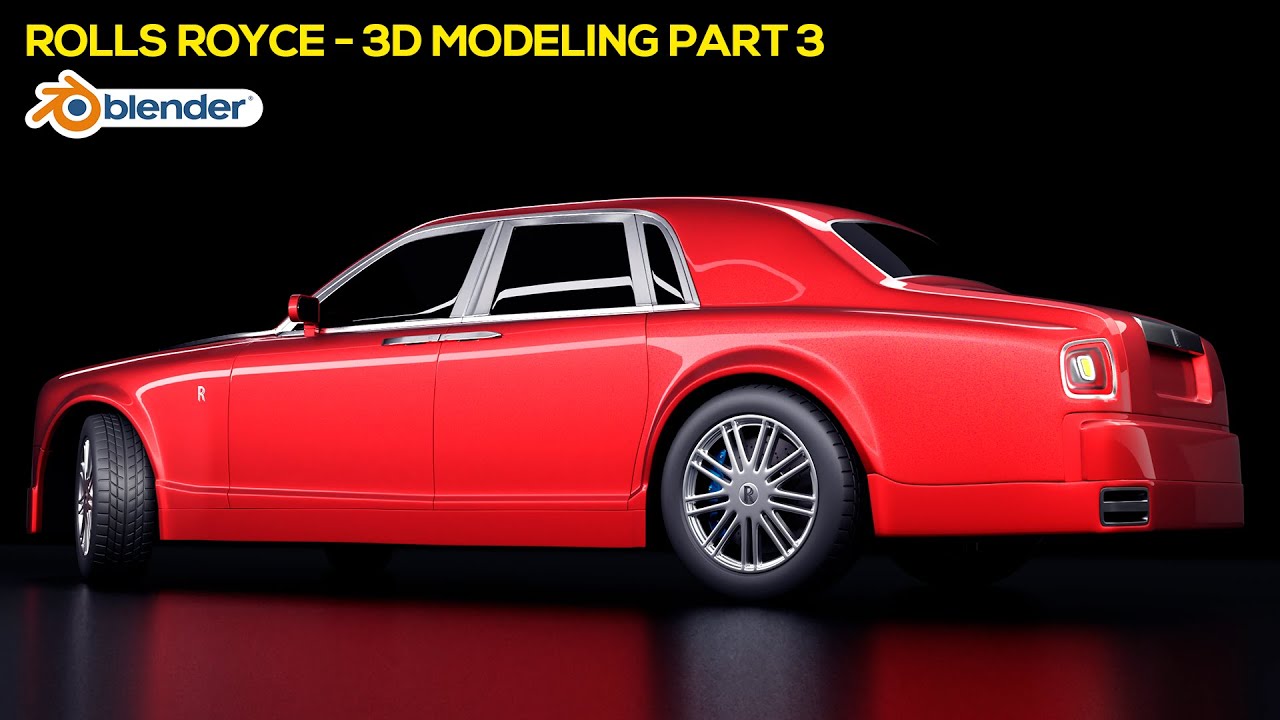 Learn 3d modeling Rolls Royce car - Tutorial Part 3 | Blender 3d - YouTube