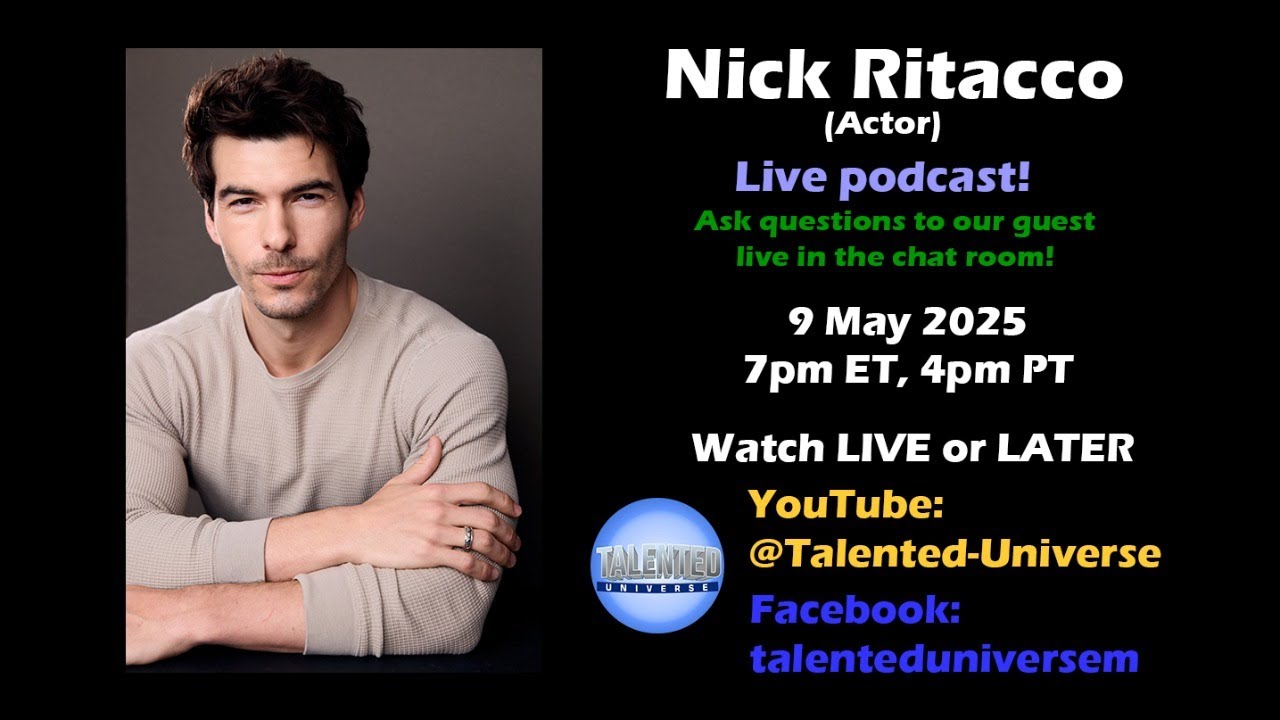 Nick Ritacco - (Actor, 'The Duke's Masked Bride'), joins us for a live ...