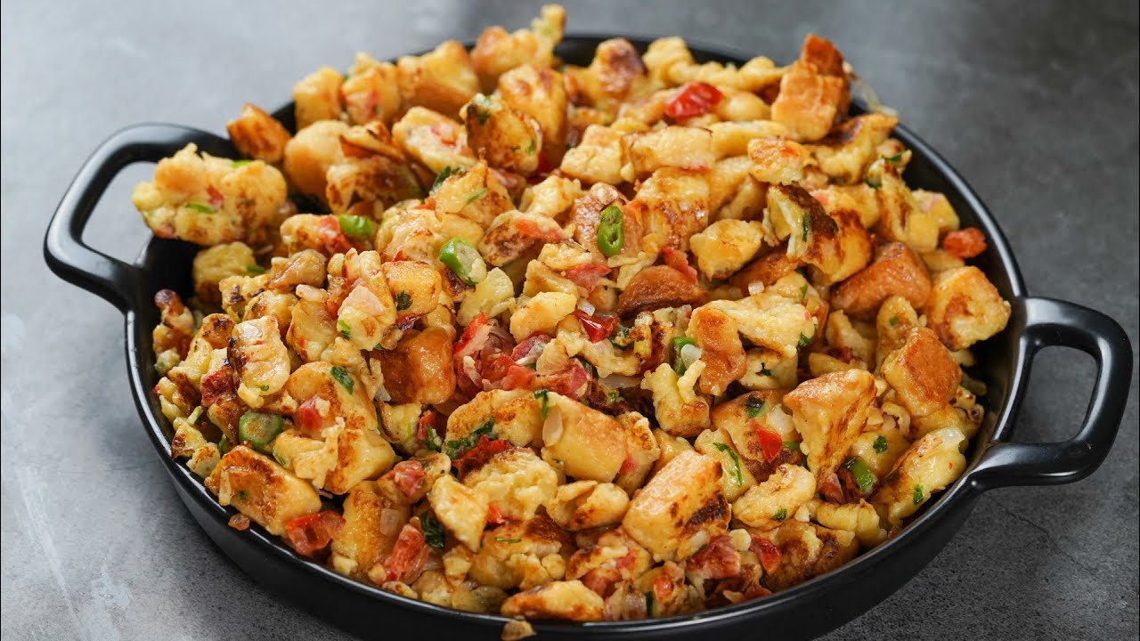 Bread Egg Scramble Recipe | Easy Bread Snakcs Recipe | Easy Breakfast ...