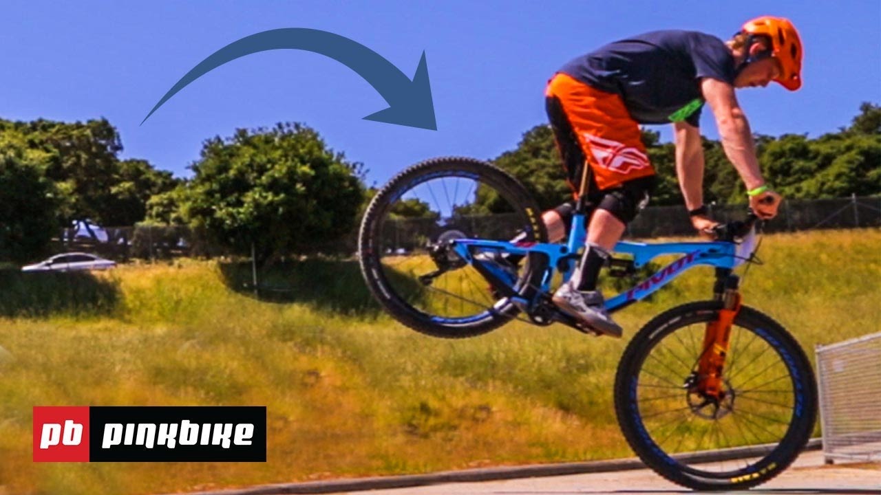 How to Stoppie A Mountain Bike With Bernard Kerr - YouTube