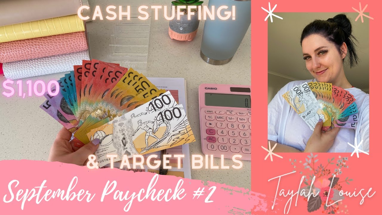 $1,100 CASH STUFFING / September Paycheck #2 / Target Bills, Expenses ...