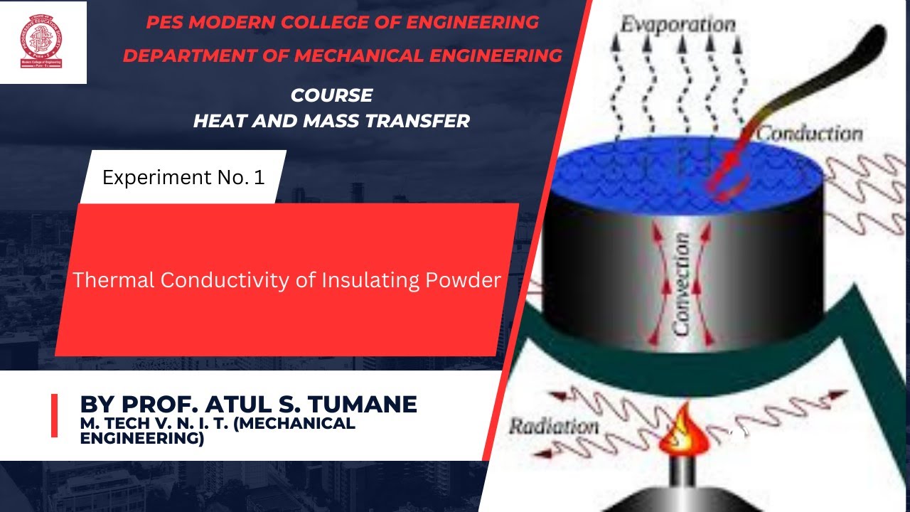 Experimental No 1 Thermal Conductivity of Insulating Powder - YouTube