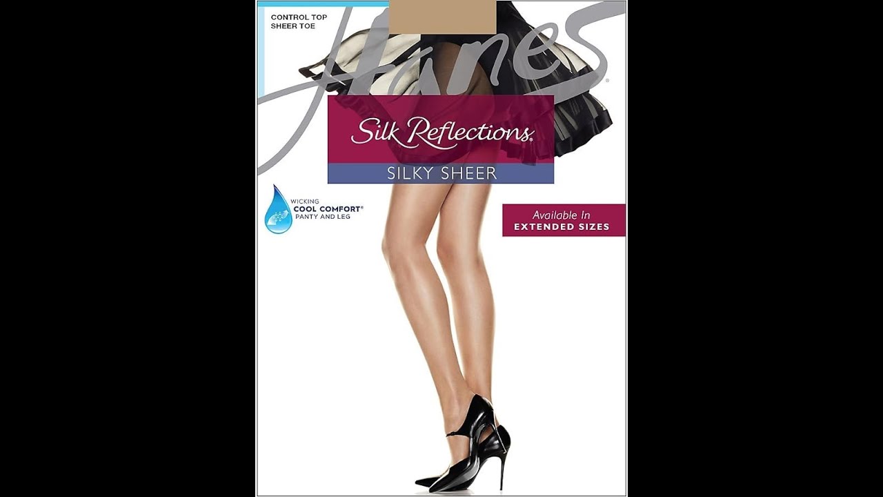 Hanes Silk Reflections Women's Silky Sheer Control Top Sandalfoot ...