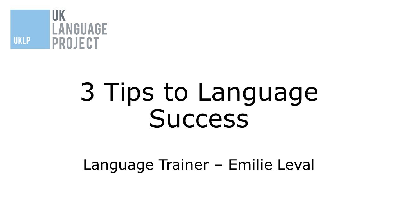 3 Tips for Language Learning Success Emilie - YouTube