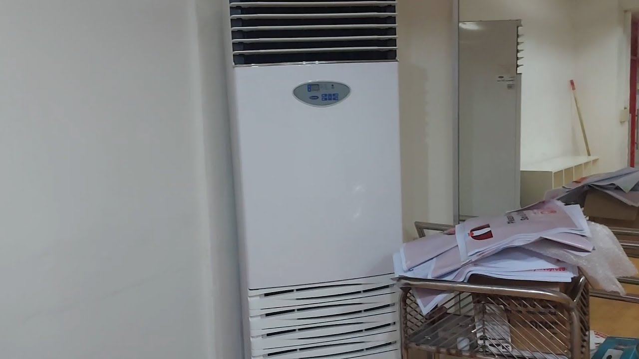 Carrier 5tr floor mounted airconditioner - YouTube