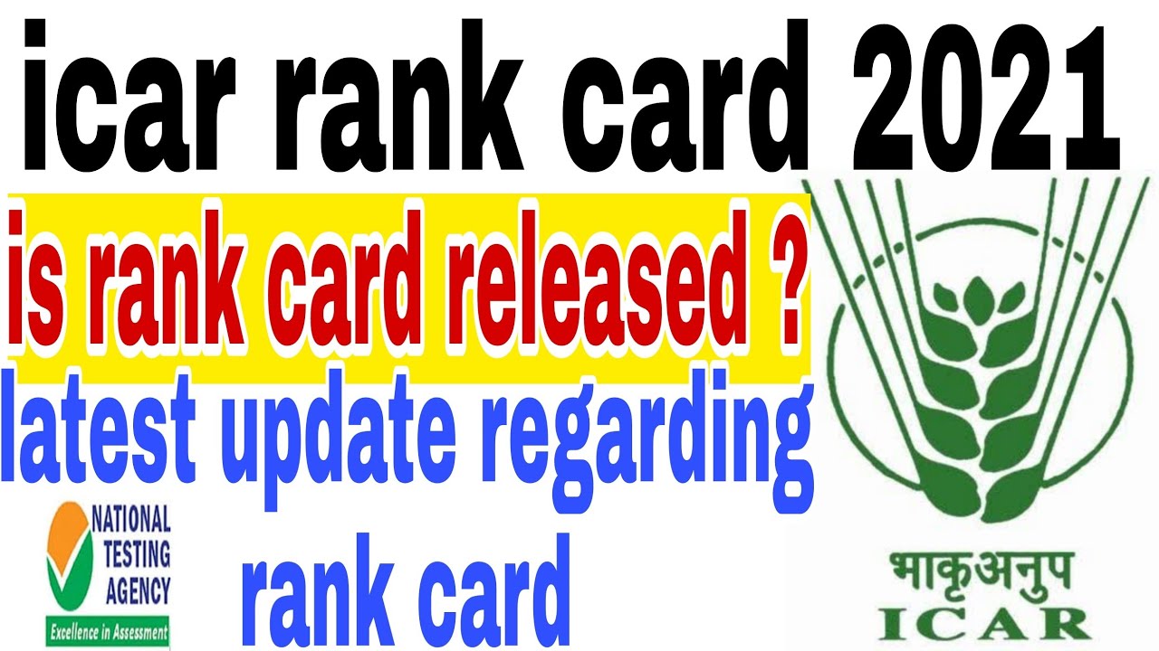 icar rank card 2021| is rank card released | icar councelling process ...