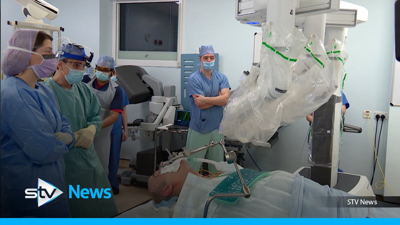Robot surgery used on throat tumours for first time in Scotland - YouTube