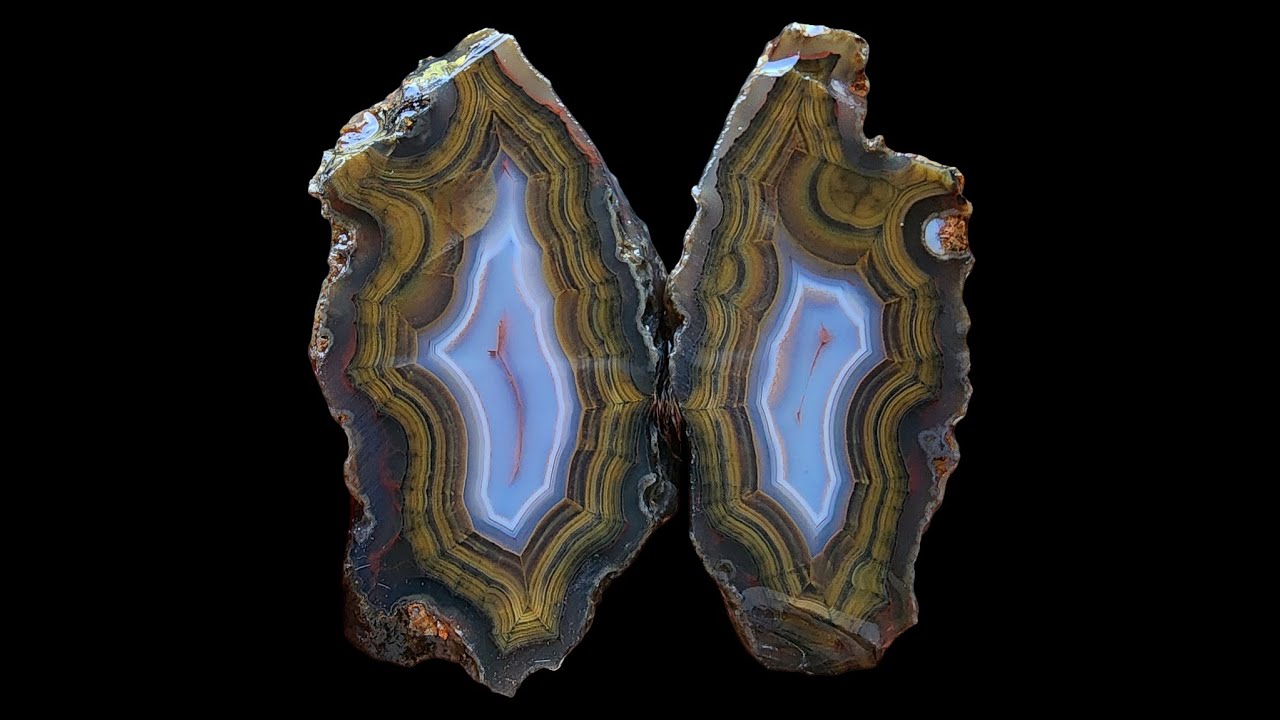 Rough Rocks for Lapidary & Collectible - Blue & Green Banded Agate ...