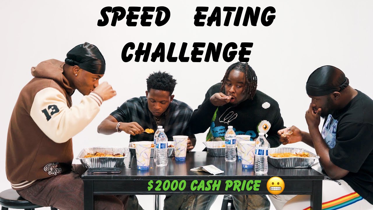 First To Finish The Food Wins $2000 ! ( Speed Eating Challenge ) - YouTube