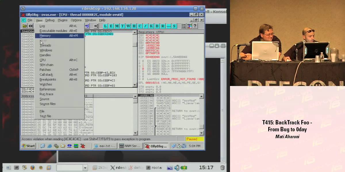 DEF CON 16 Hacking Conference Presentation By Mati Aharoni - BackTrack ...