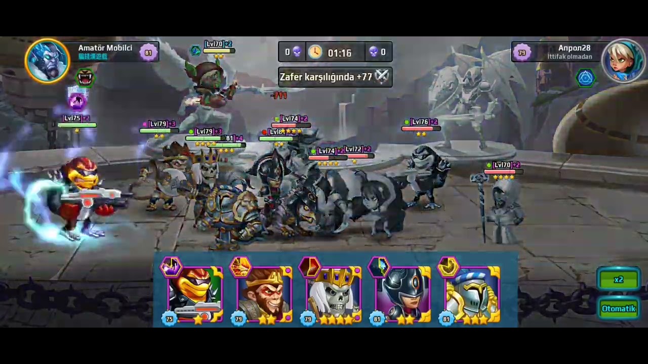 Battle Arena: RPG Heroes Adventure, Castle war / Kale savaşı gameplay ...