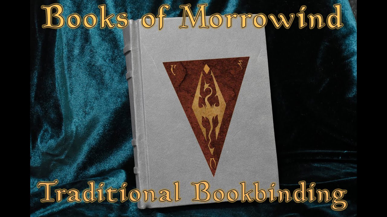 Books of Morrowind - Full Leather Case Bookbinding. - YouTube