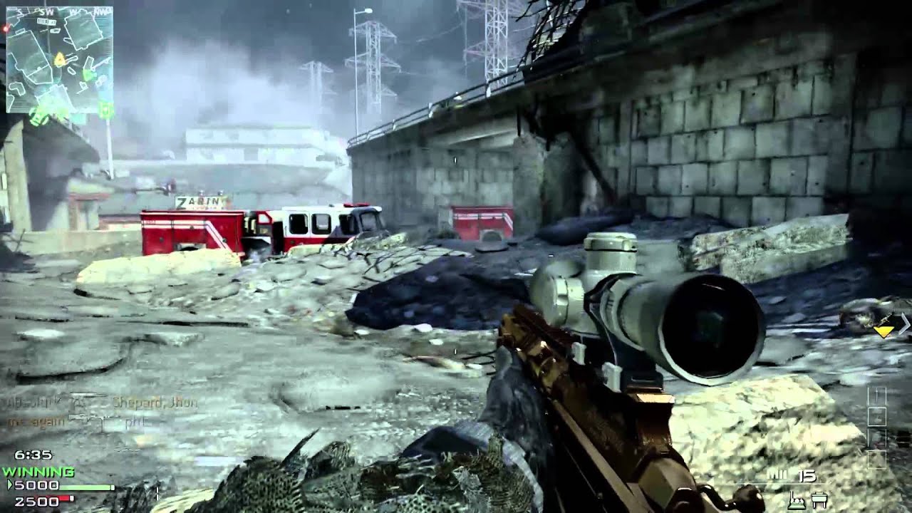 Call of Duty: Modern Warfare 3 MSR Sniper 21-7 gameplay - YouTube