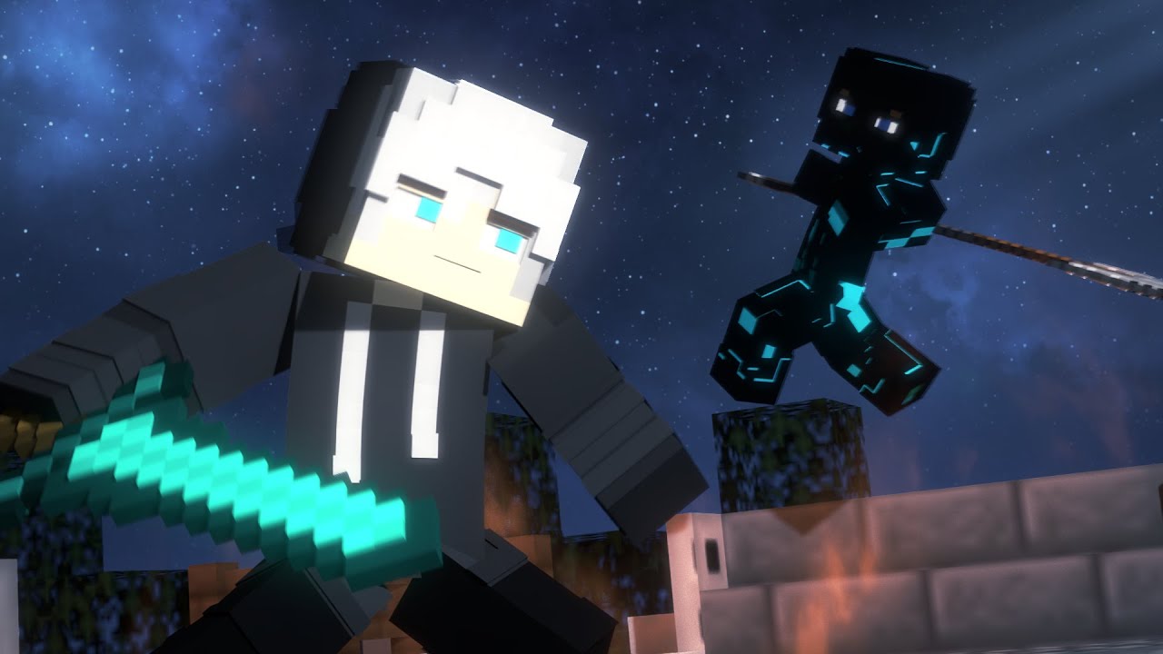 "Castle fight" (Minecraft FIGHT animation test) - YouTube