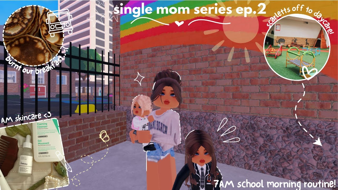 ° 7AM school morning routine : single mom series! || berry avenue rp ...