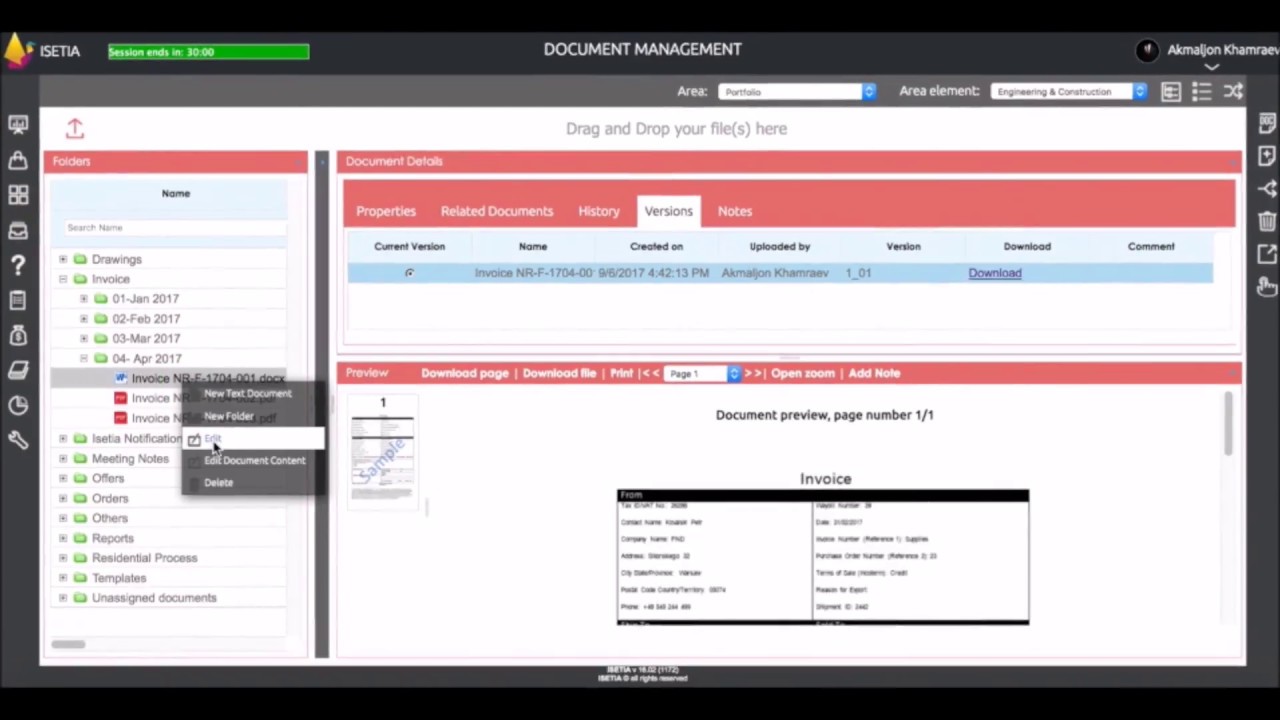 ISETIA: How to add another version of a document - YouTube