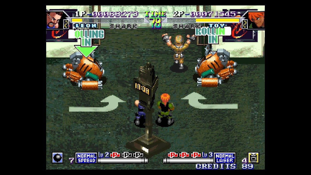 Shock Troopers: 2nd Squad arcade 2 player Netplay: game 2 (no slowdown ...