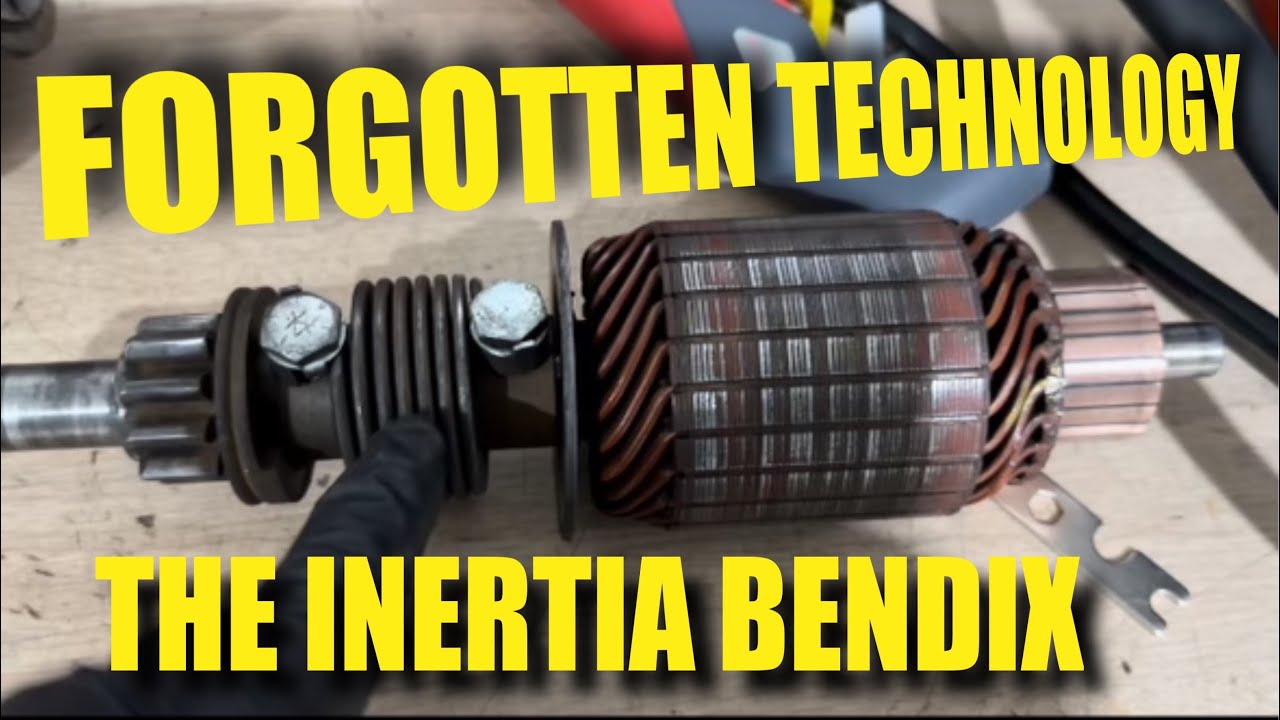 Rebuilding an antique starter with an inertia bendix. - YouTube