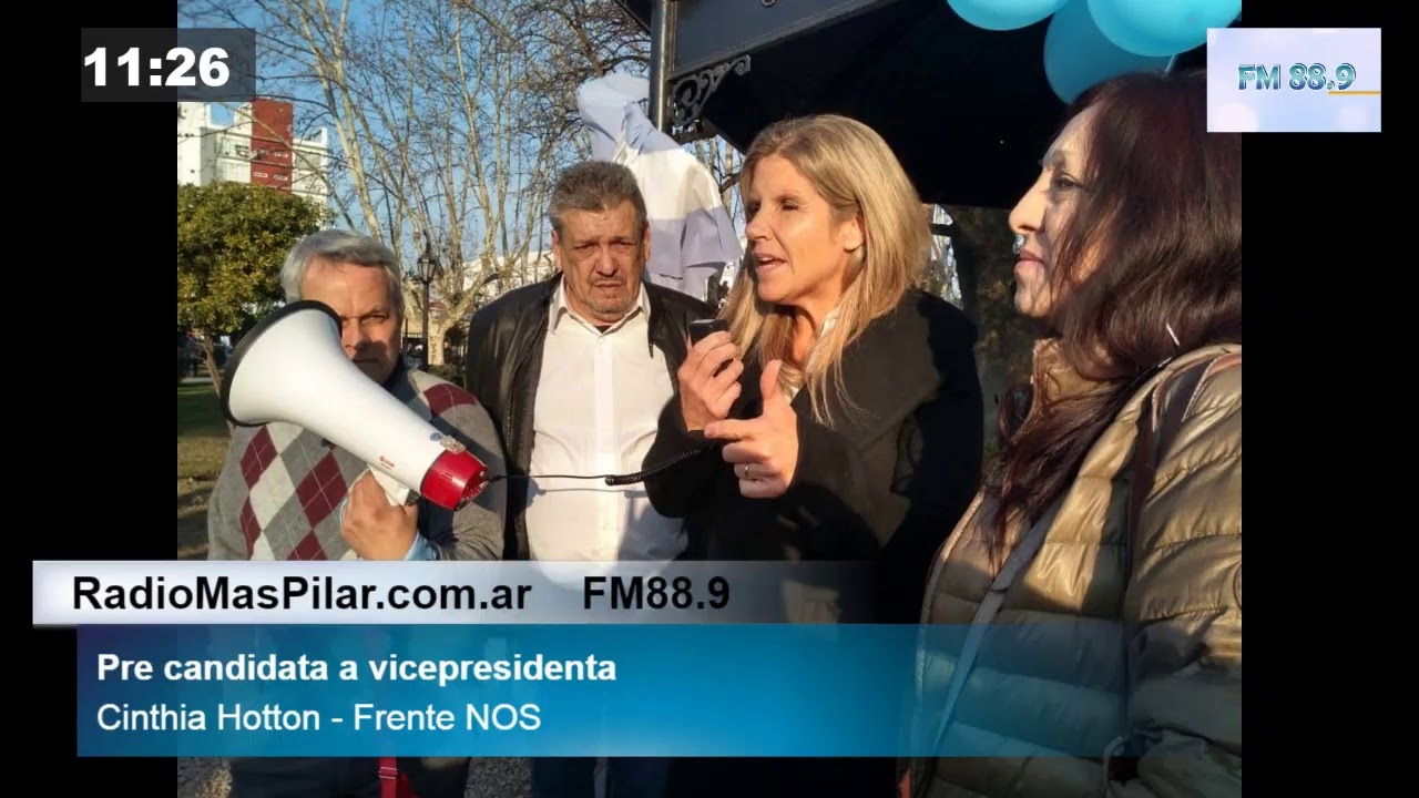 Cynthia Hotton Pre candidata a vicepresidenta NOS Argentina en Pilar ...