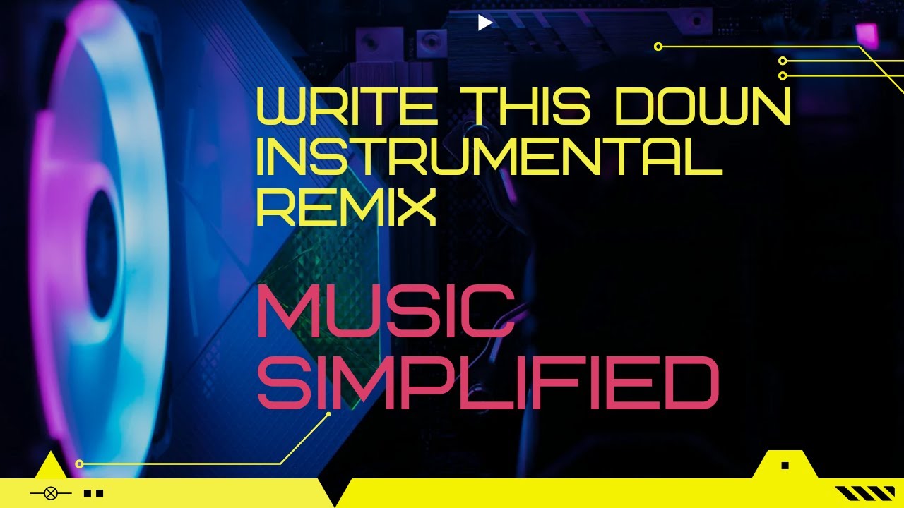 Write This Down Instrumentals Remix - YouTube