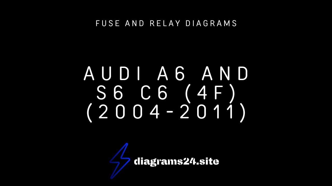 Audi A6 and S6 C6 (4F) (2004-2011) – fuse and relay diagrams - YouTube