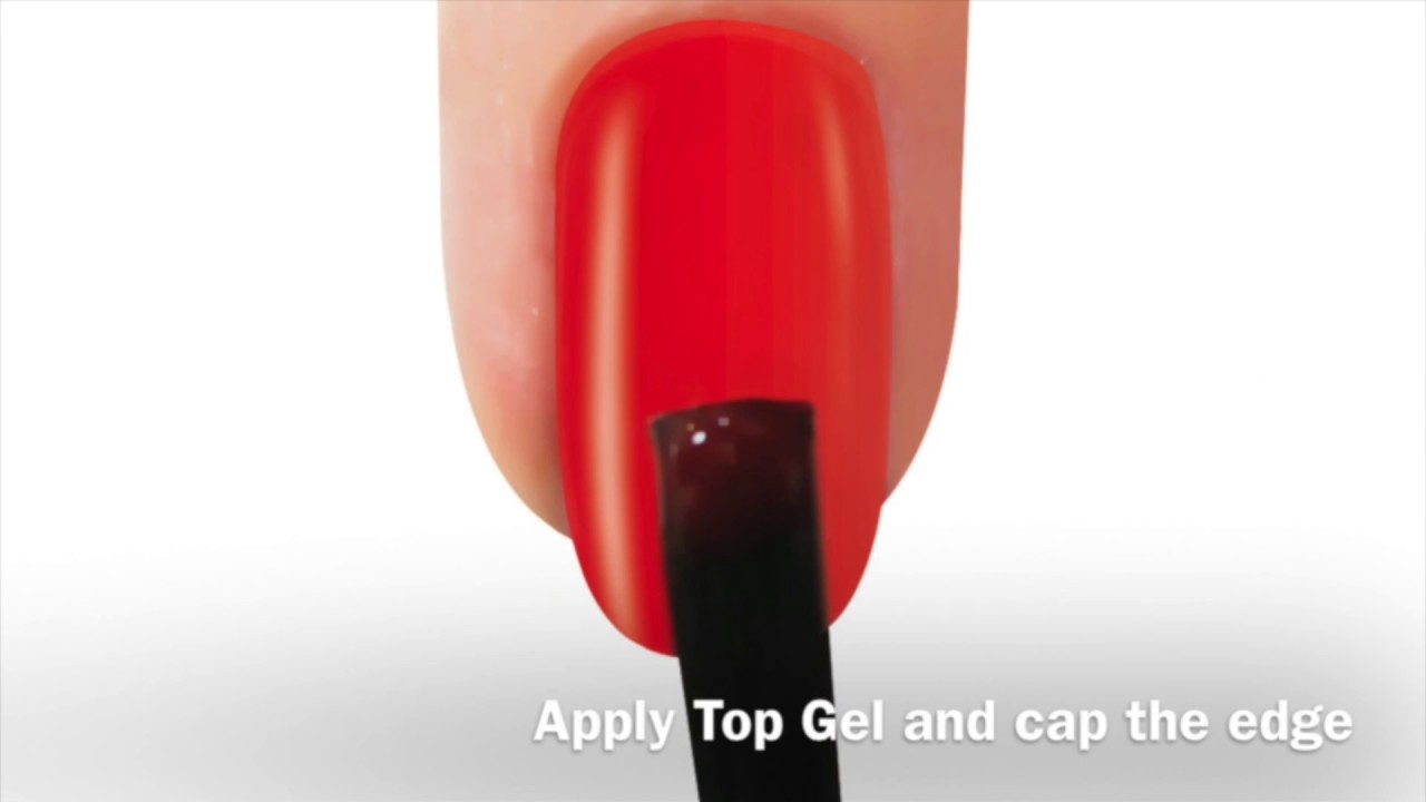 How to Base, Color, Top gel - YouTube