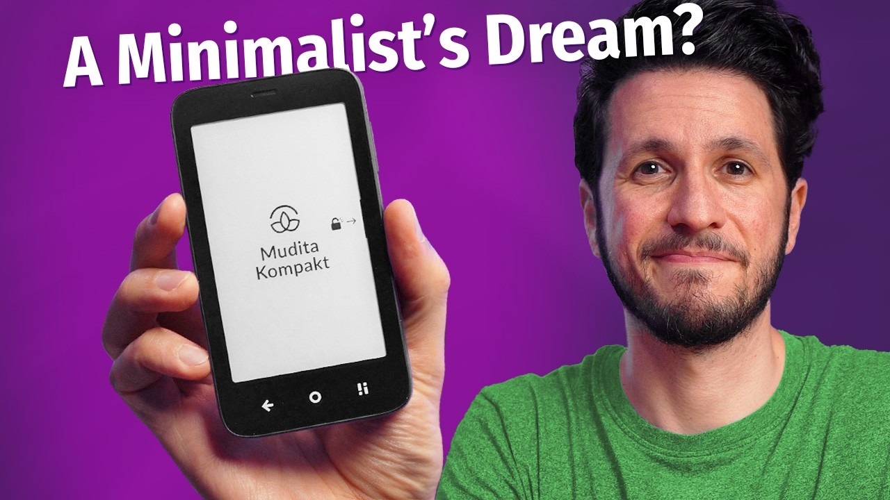 Minimalist E-Ink Phone: Mudita Kompakt First Impressions - YouTube