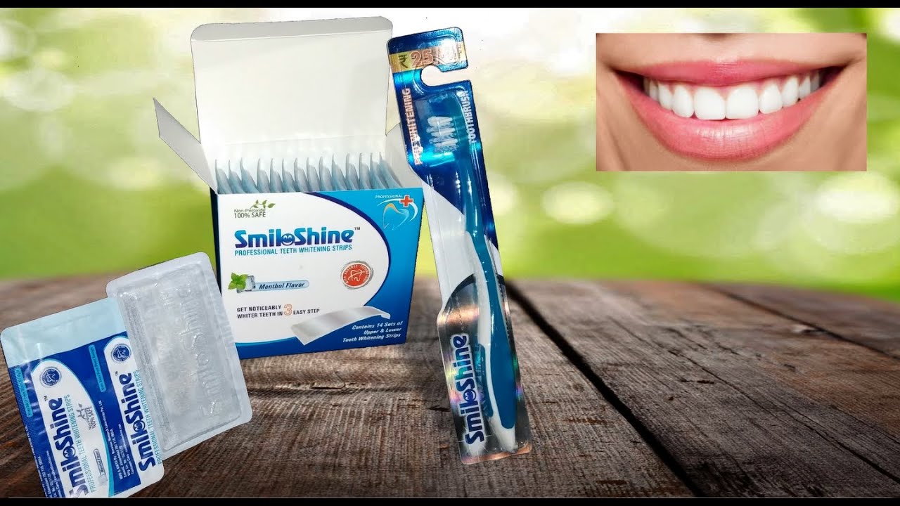 How to apply: SmiloShine Professional Teeth Whitening Strips - YouTube