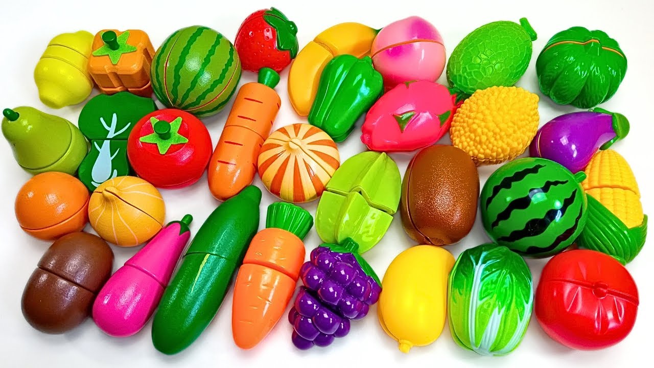 Satisfying Video Wooden vs Plastic and Squishy | Cutting Cucumber ...