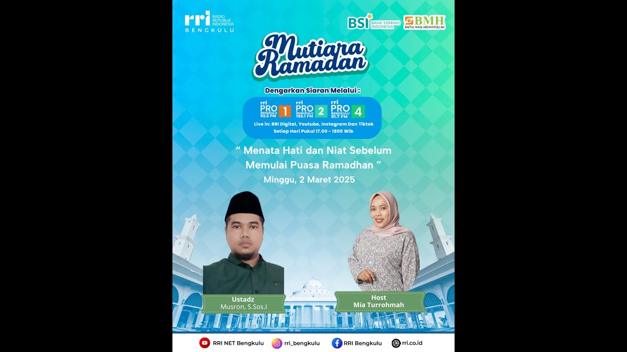 MUTIARA RAMADHAN | MENATA HATI DAN NIAT SEBELUM MEMULAI PUASA RAMADHAN ...