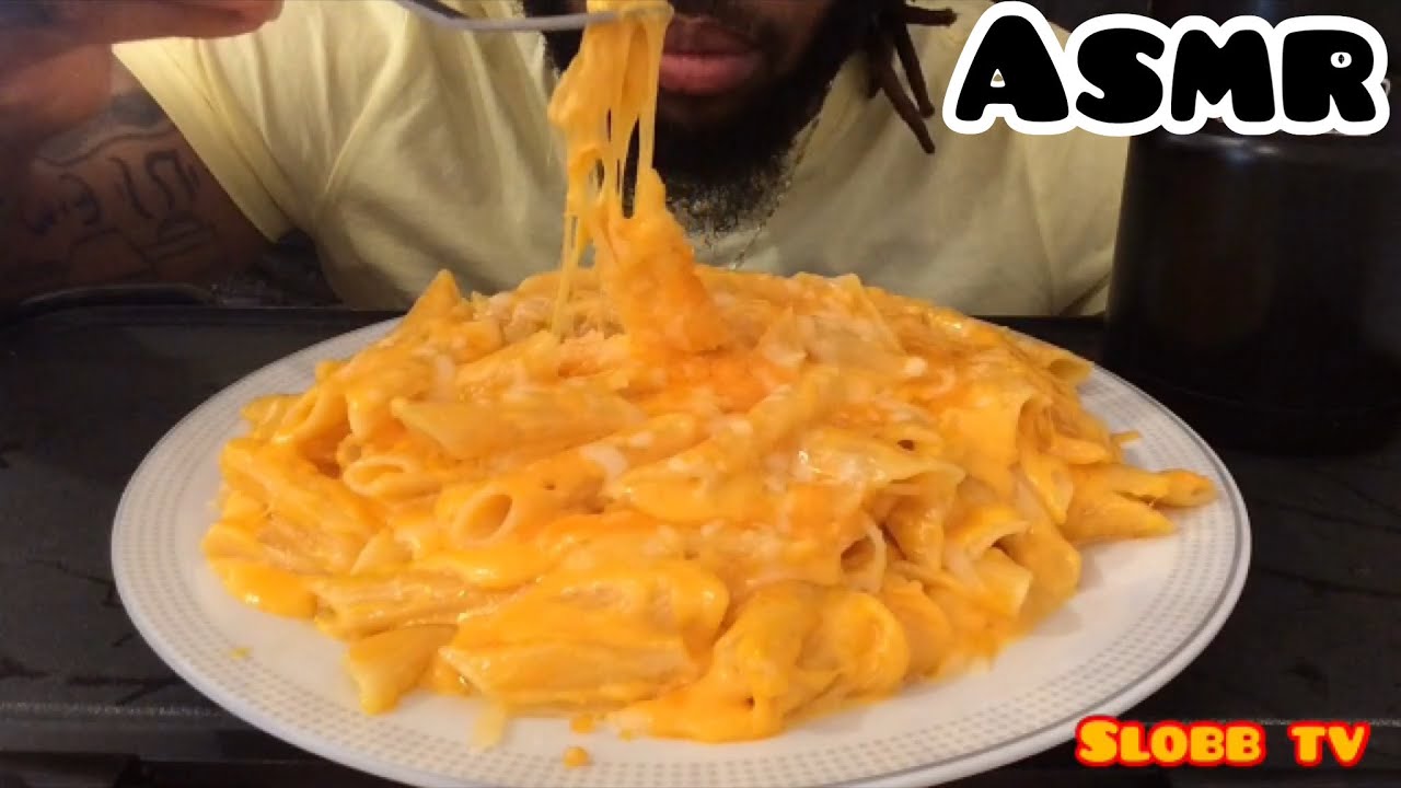 ASMR: SLOBBZ SUPER CHEESY MAC AND CHEESE MUKBANG/EATING SOUNDS ...