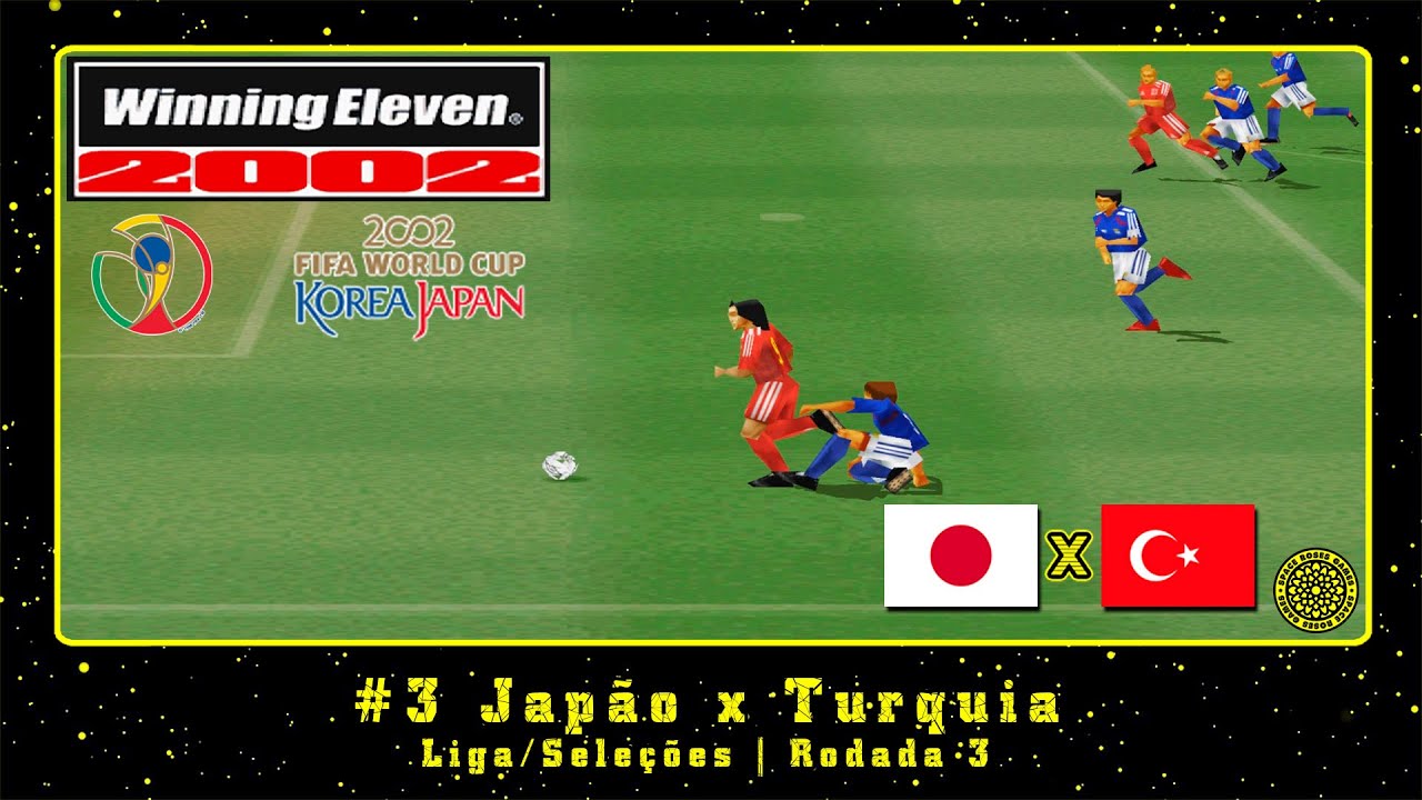 Winning Eleven 2002: Copa do Mundo 2002 (PS1) Liga/Seleções #3 Japão x ...