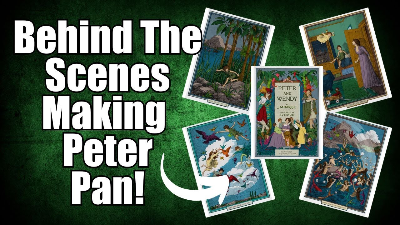 Making The Peter Pan and Wendy Illustrations - Free Printables! - YouTube