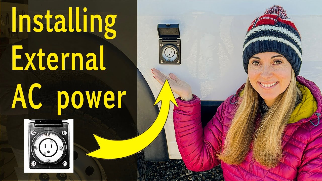 Installing an exterior 120V Outlet on a Promaster van - YouTube