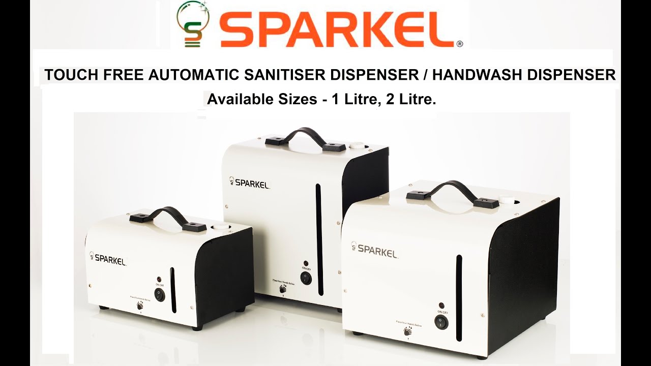 Sparkel Touch-Free Automatic Sanitizer Dispenser - YouTube