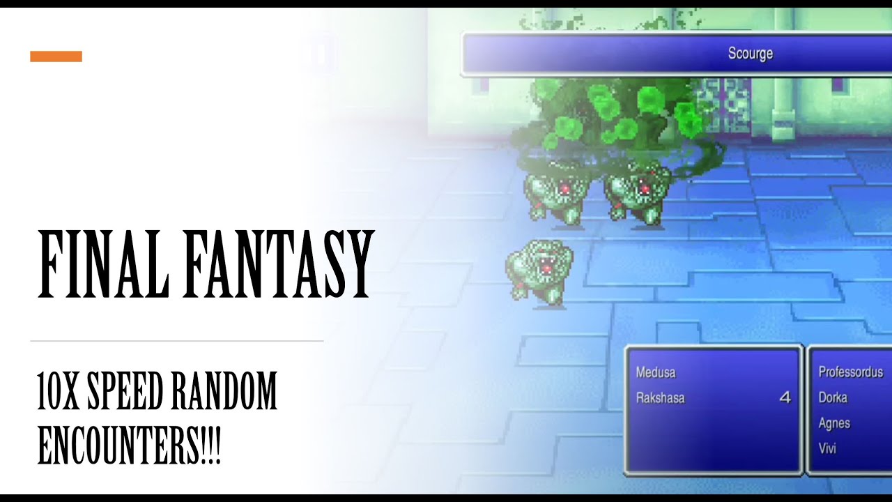 Final Fantasy Pixel Remaster- 10X RANDOM ENCOUNTER SPEED! - YouTube