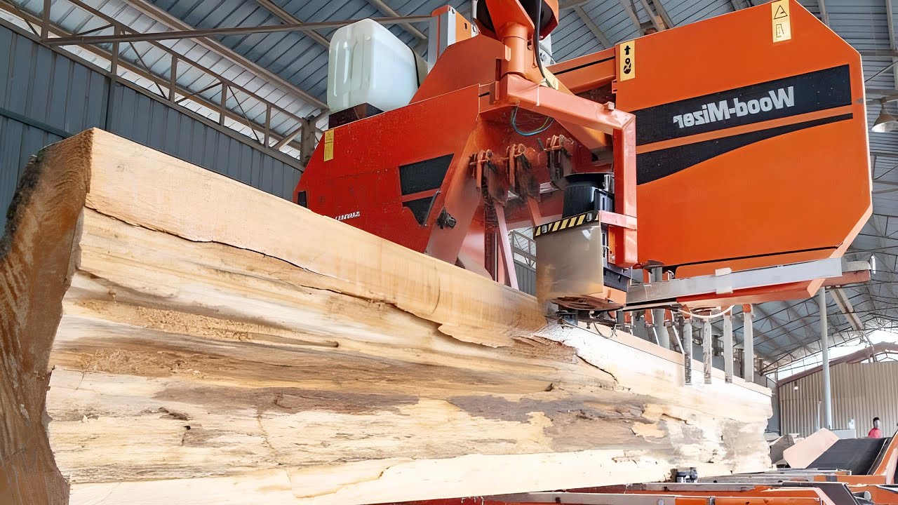 🌳Amazing Fastest Wood Mizer 4500 LT 300 Cleereman Machines Extreme Fast ...