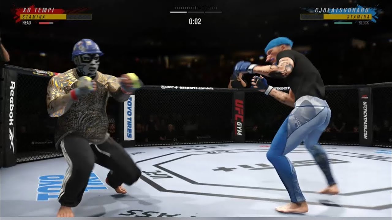 Part 9 UFC 4 Ultimate Flexing on him Mid game knockout I instantly ate ...