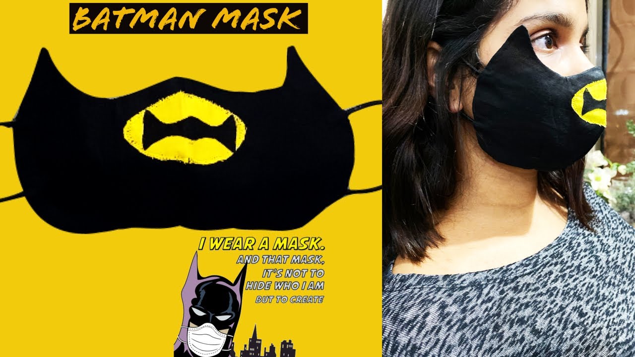 How to sew Breathable Face Mask at Home:New Design| Batman Mask ...
