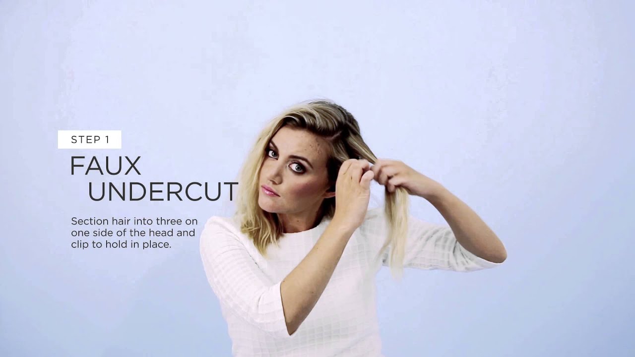 How to Catwalk Hair: Faux Undercut - YouTube