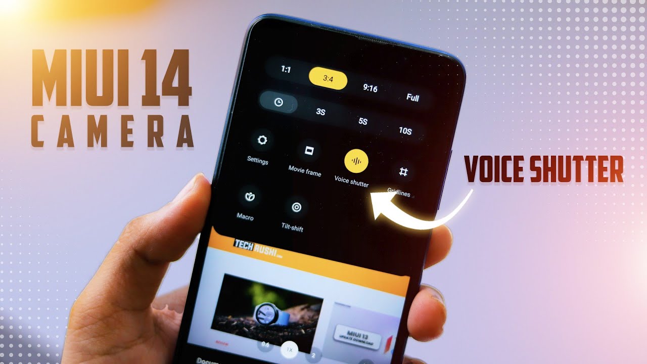 MIUI 14 Camera - Enable Voice Shutter in Xiaomi camera - YouTube