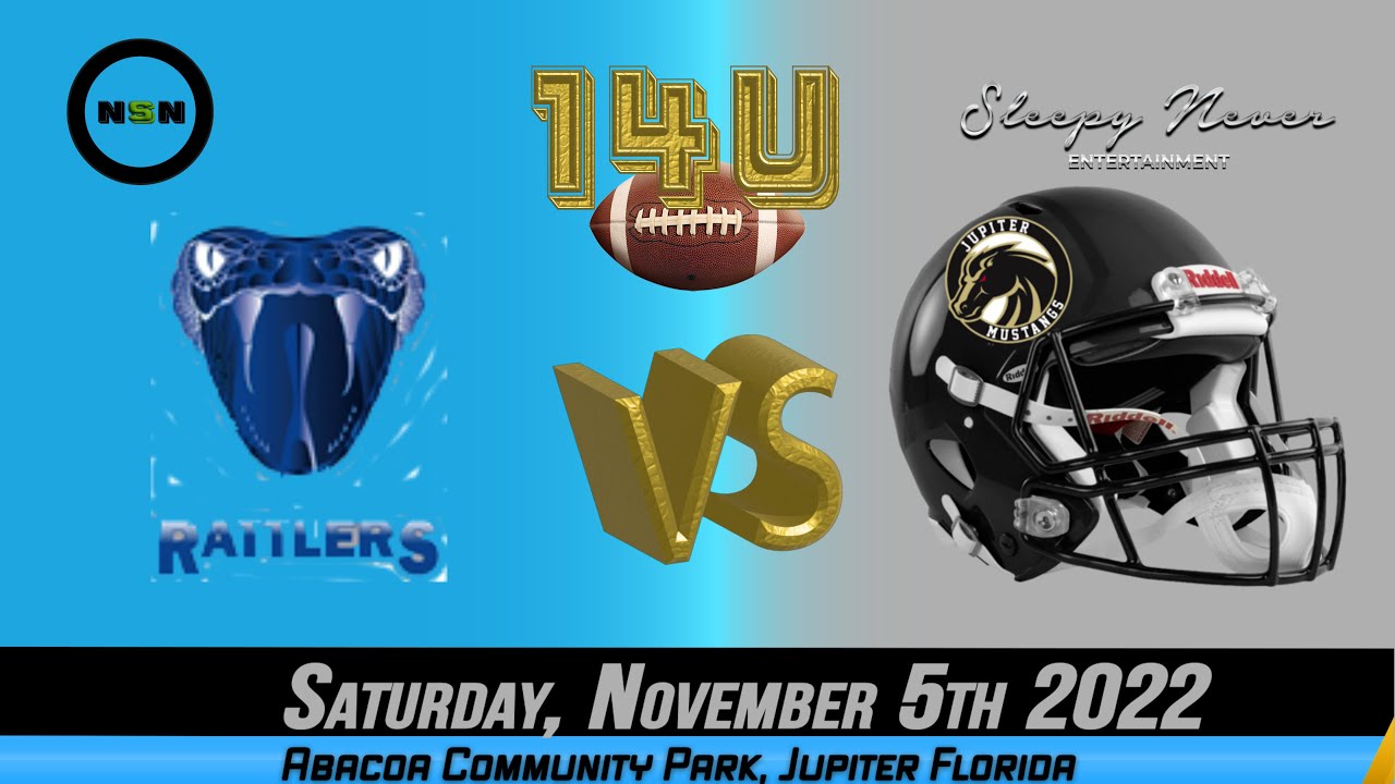 11/5/2022 14U Belle View Rattlers vs Jupiter Mustangs Silver, Football ...