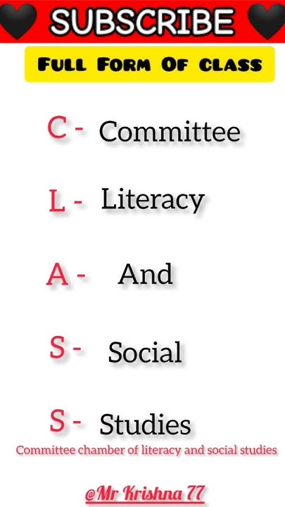 Full Form Of class......। class ka Full Form #englisringto # ...