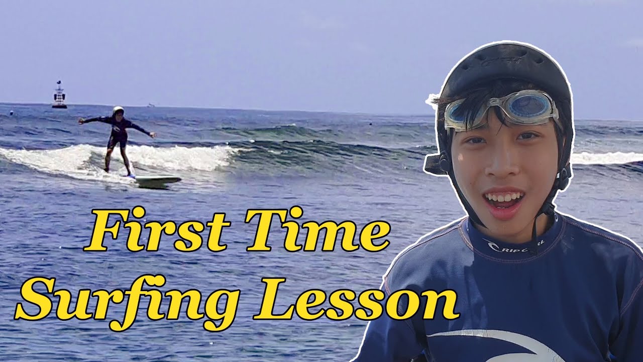 FIRST TIME SURFING LESSON IN BALI - RIPCURL SCHOOL OF SURF - YouTube