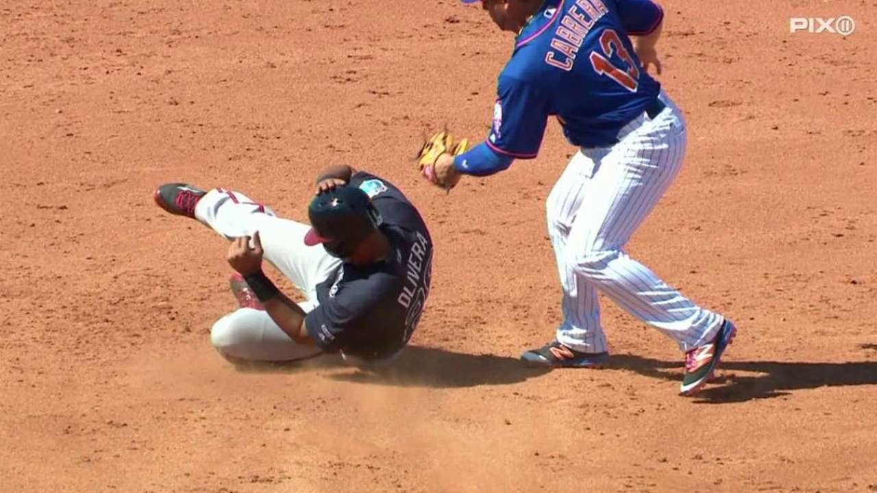 ATL@NYM: Mets turn strike-'em-out, throw-'em-out DP - YouTube